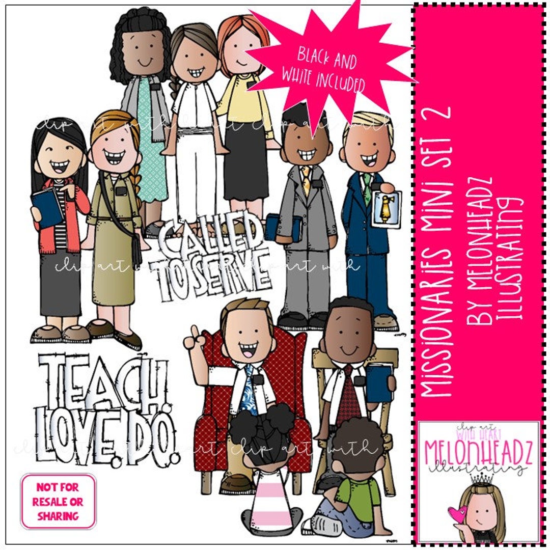 Missionaries Clip Art Set 2 Mini LDS - Etsy UK