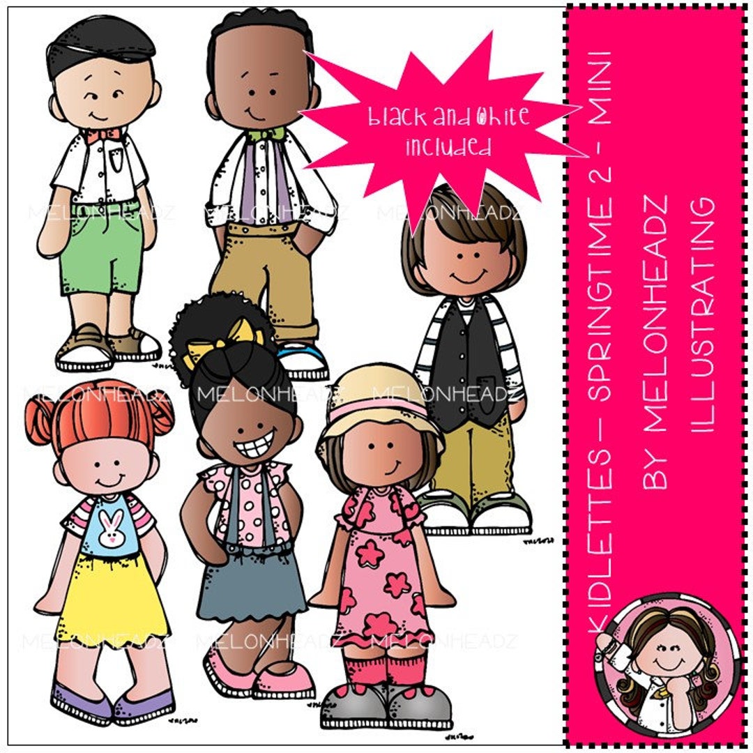 Kidlettes Clip Art Springtime Set 2 Mini - Etsy