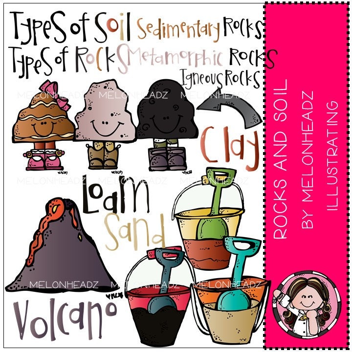 Rocks and Soil Clip Art - Etsy