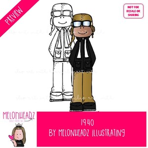 1940 Clip Art Historical Figures Clip Art COMBO PACK - Etsy