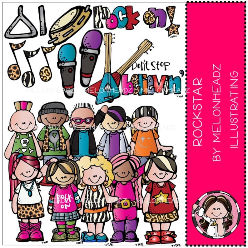 Rockstars Clip Art - Etsy