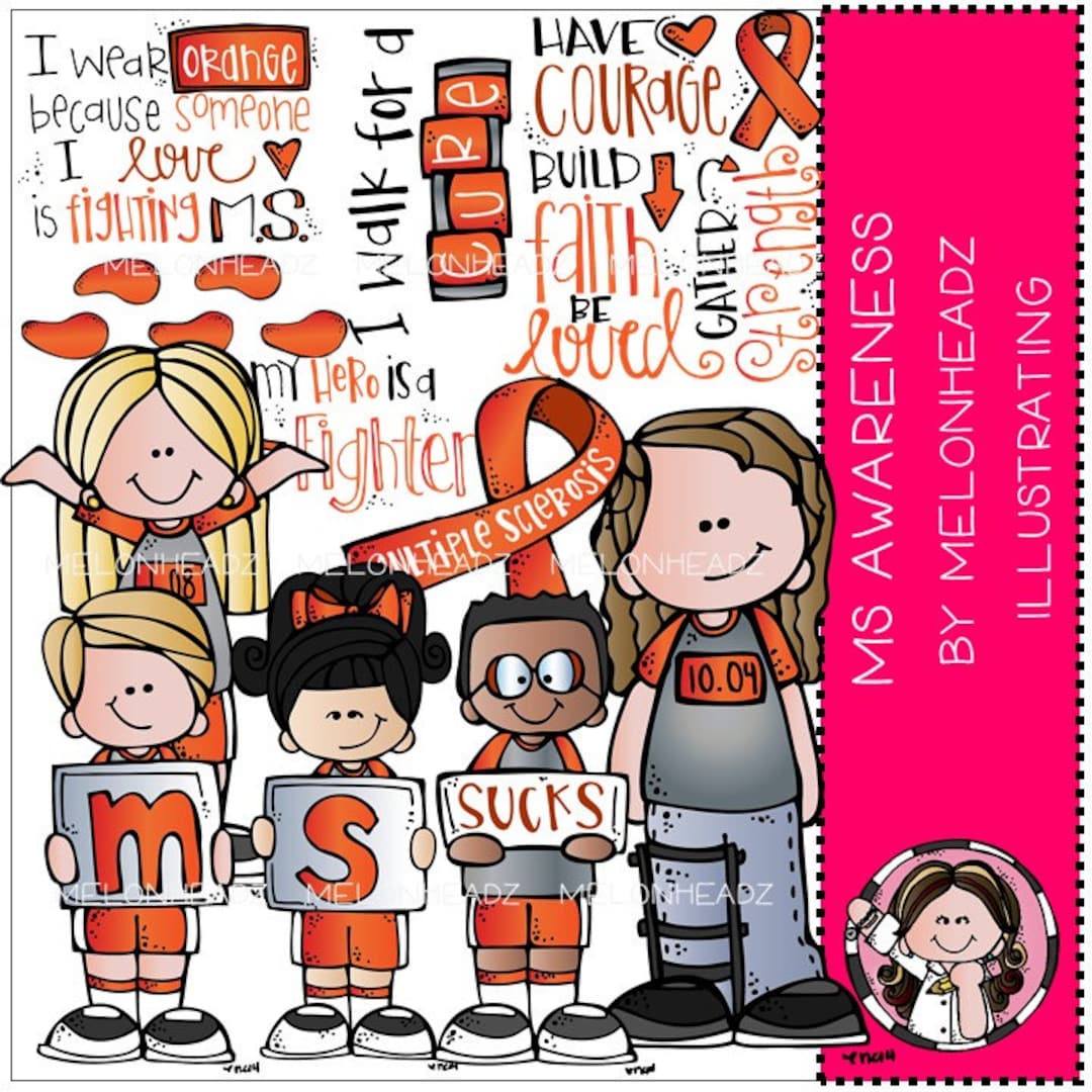 Multiple Sclerosis Clip Art - Awareness - Combo Pack - Etsy