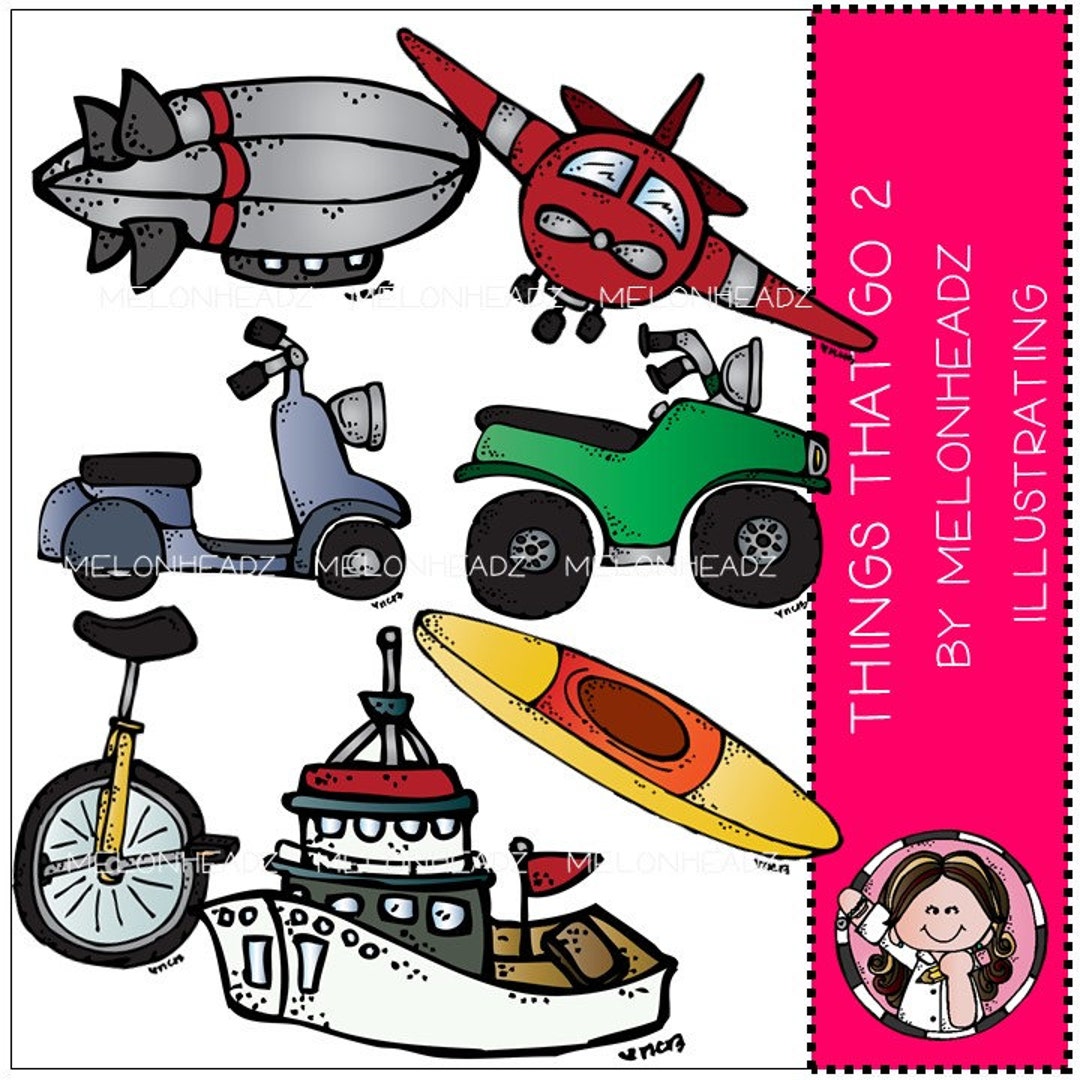Vehicle Clip Art - Things That Go Part 2 - Combo Pack - Etsy