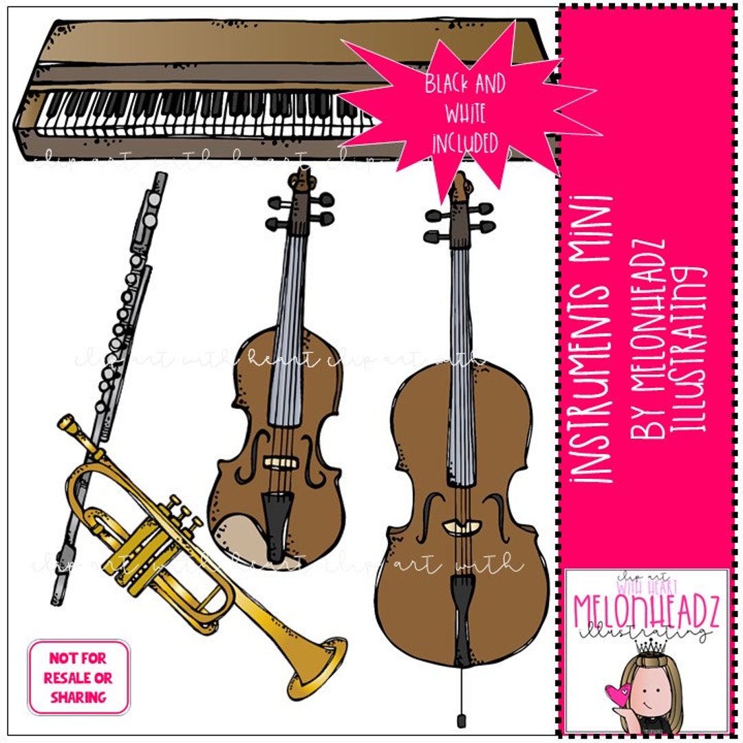 Instruments Clip Art - Mini - Etsy