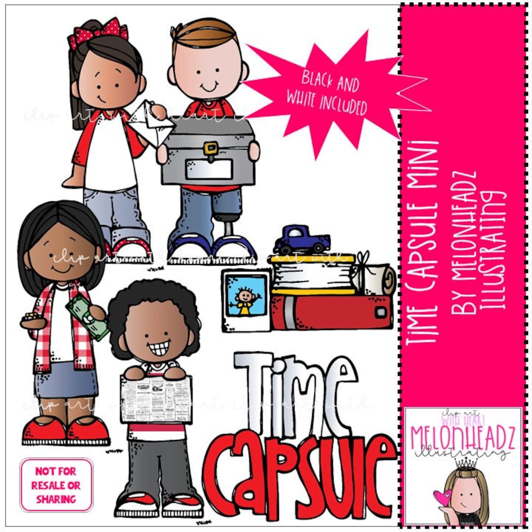 Time Capsule Clip Art - Mini - Etsy