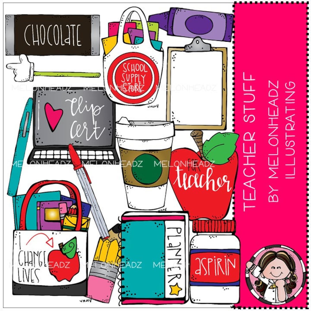 Teacher Stuff Clip Art - Etsy
