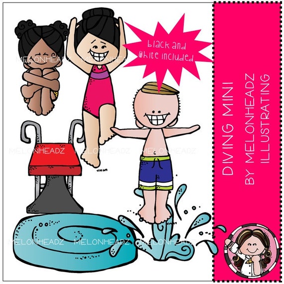 Clip Art Boys Diving
