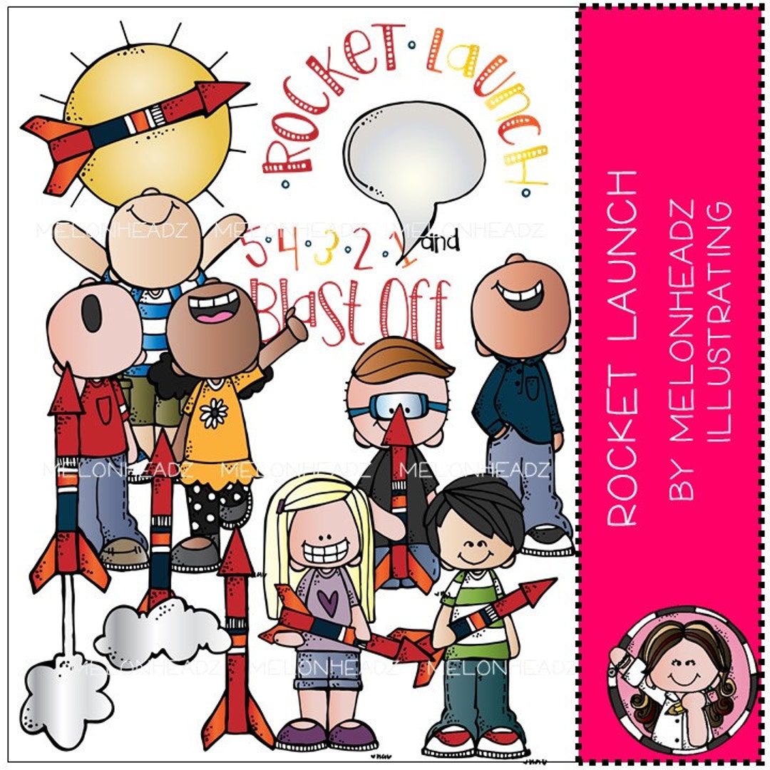 Rocket Launch Clip Art - COMBO PACK - Etsy