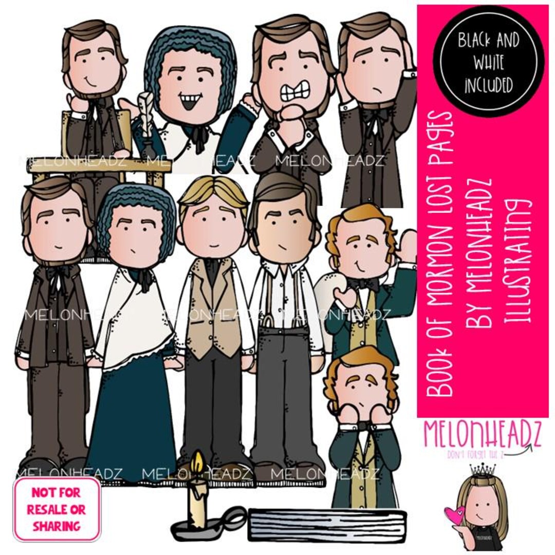 Book of Mormon Lost Pages Clip Art LDS History Clip Art Joseph Smith ...