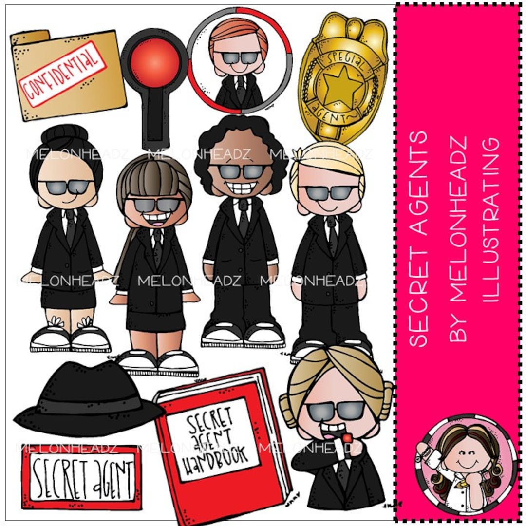 Secret Agents Clip Art - COMBO PACK - TPT - Etsy