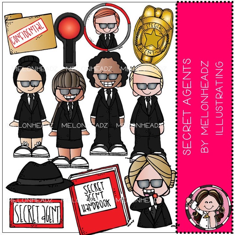 Secret Agents Clip Art COMBO PACK TPT - Etsy