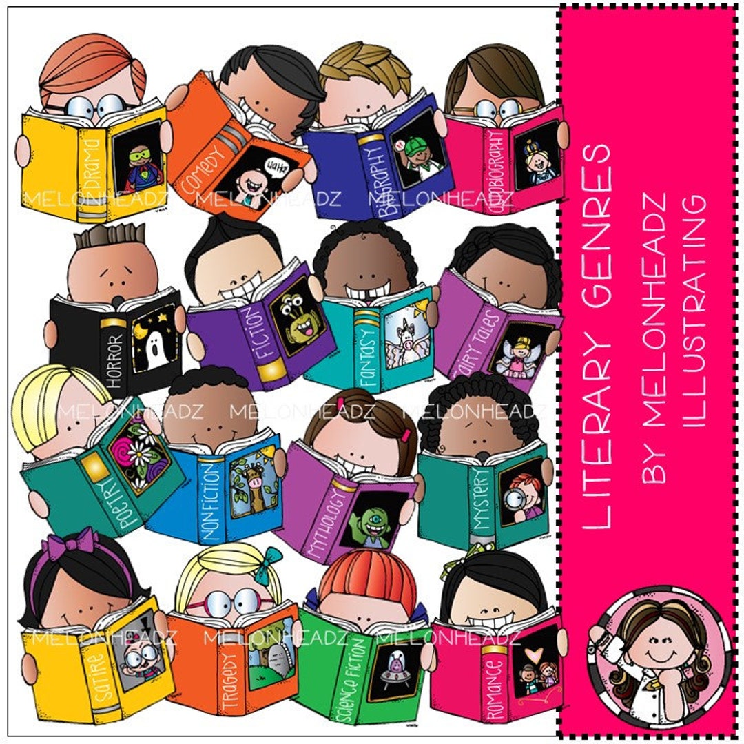 Literary Genres Clip Art - Combo Pack - Etsy