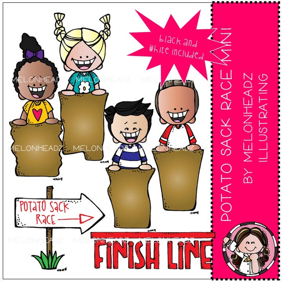 Potato Sack Race Clip Art - Mini - Etsy