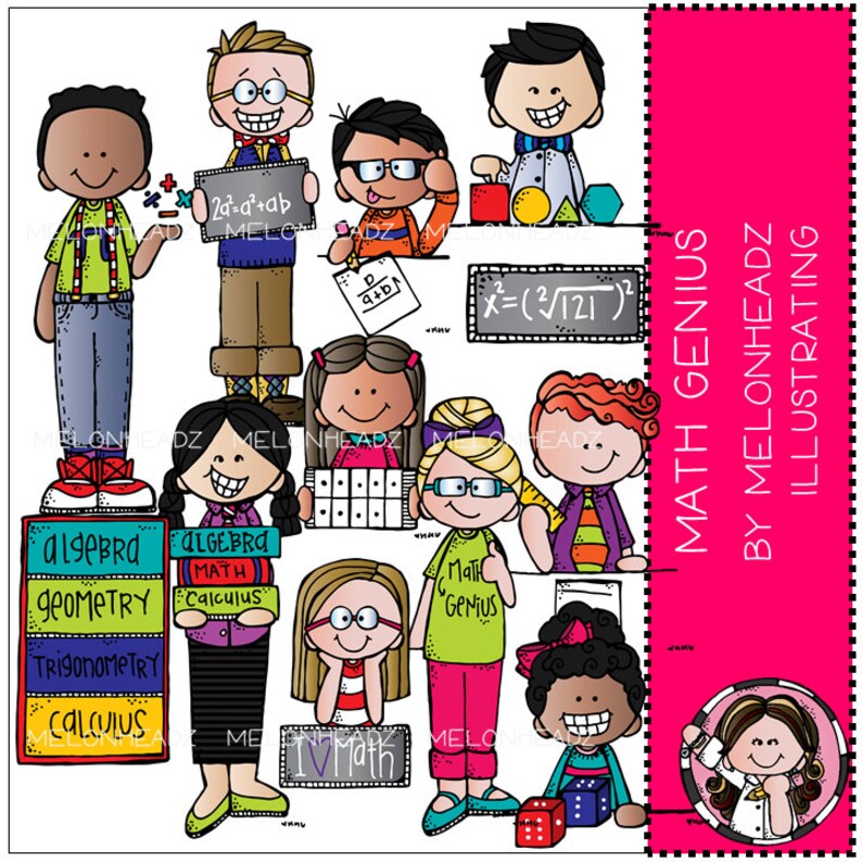 Math Genius Clip Art - Etsy