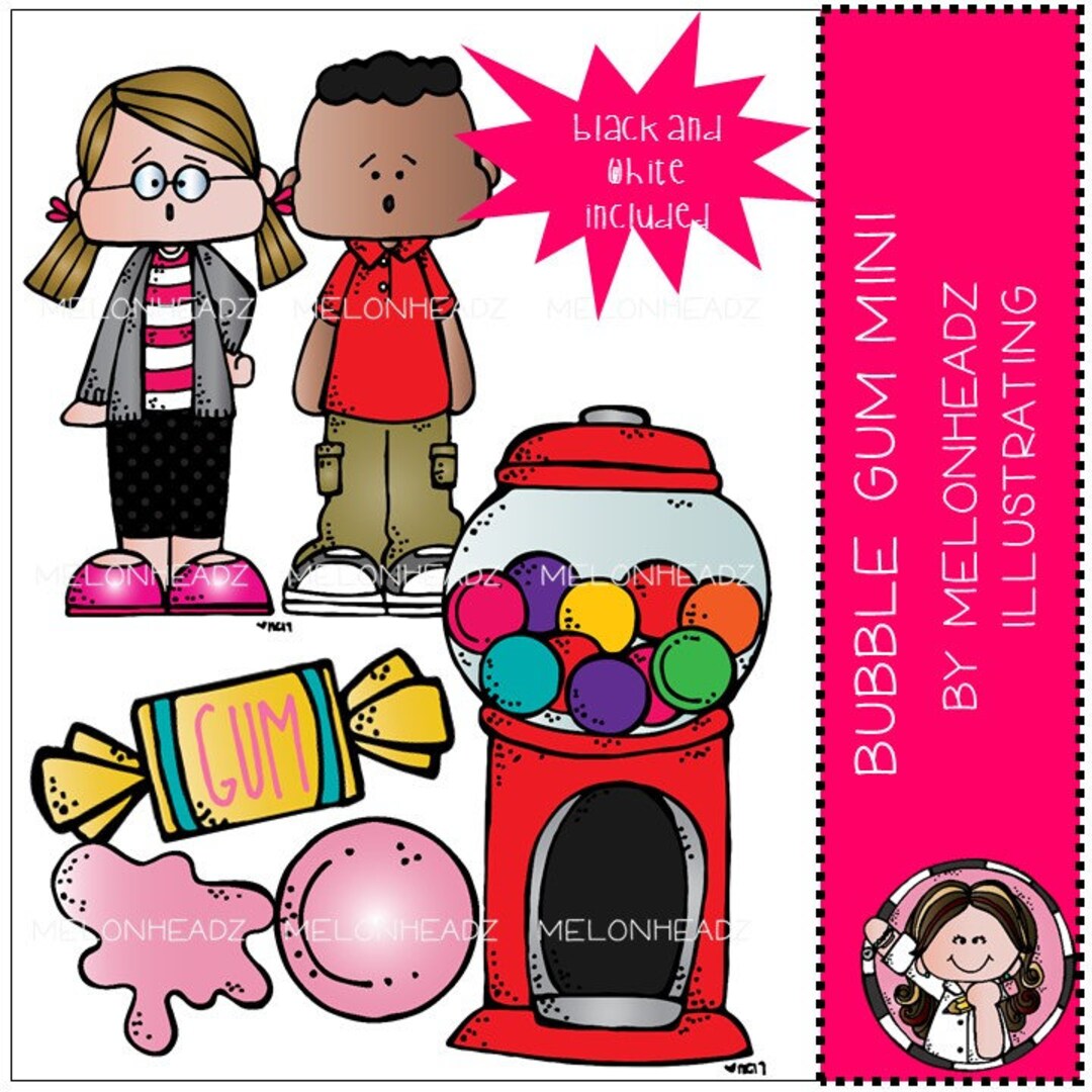Bubble Gum Clip Art - Mini - Etsy