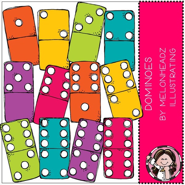 Dominoes Clip Art - Etsy