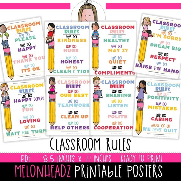 Classroom Rules Template - Etsy