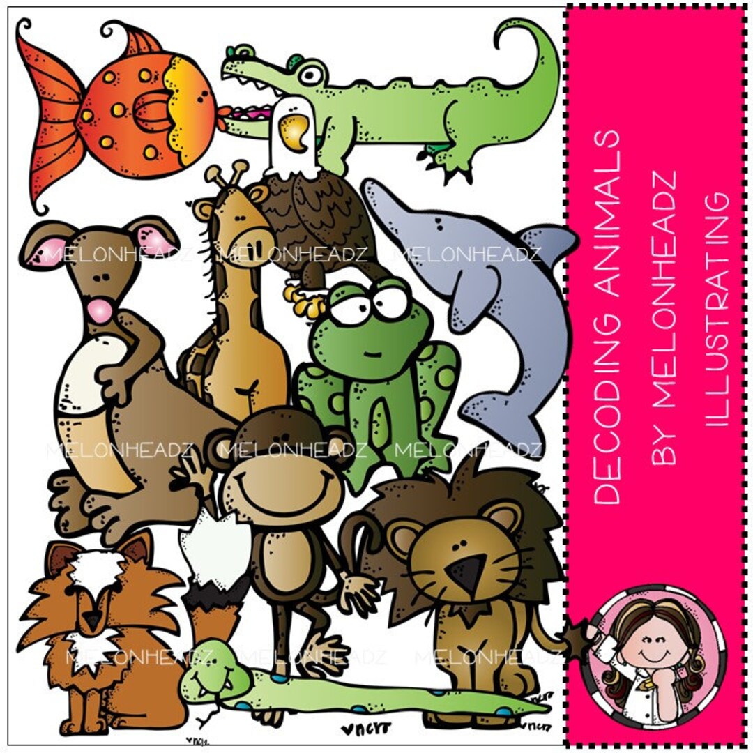 Decoding Strategy Animals Clip Art - Etsy