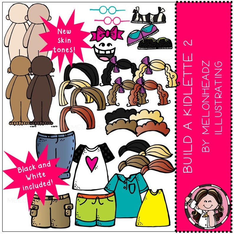 Build a Kidlette Clip Art Part 2 | Etsy