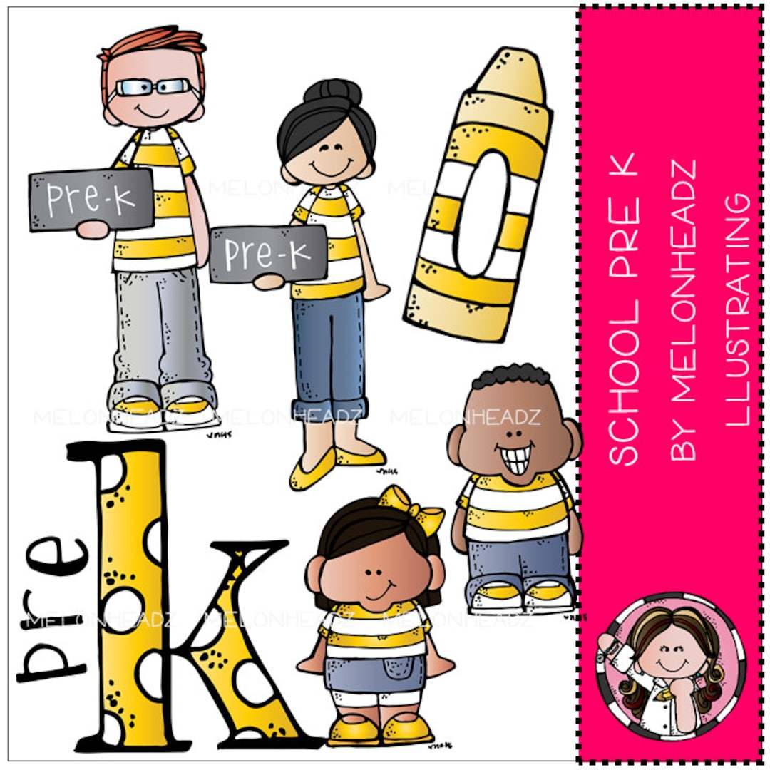 School Pre K Clip Art - COMBO PACK - Etsy