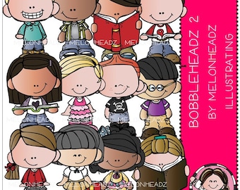 Snowman Clip Art Bobbleheadz Combo Pack | Etsy