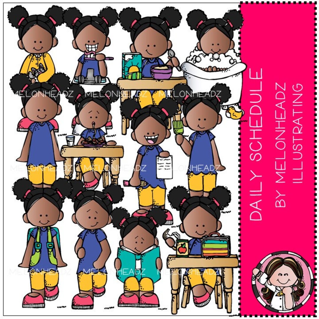 Daily Schedule Clip Art - Etsy
