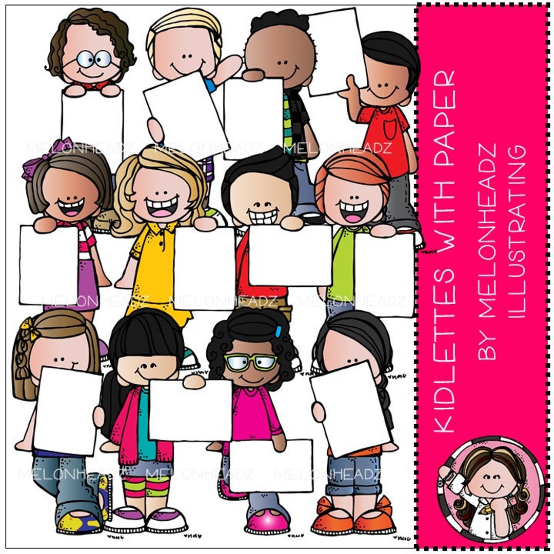 Kidlettes With Paper Clip Art - Etsy