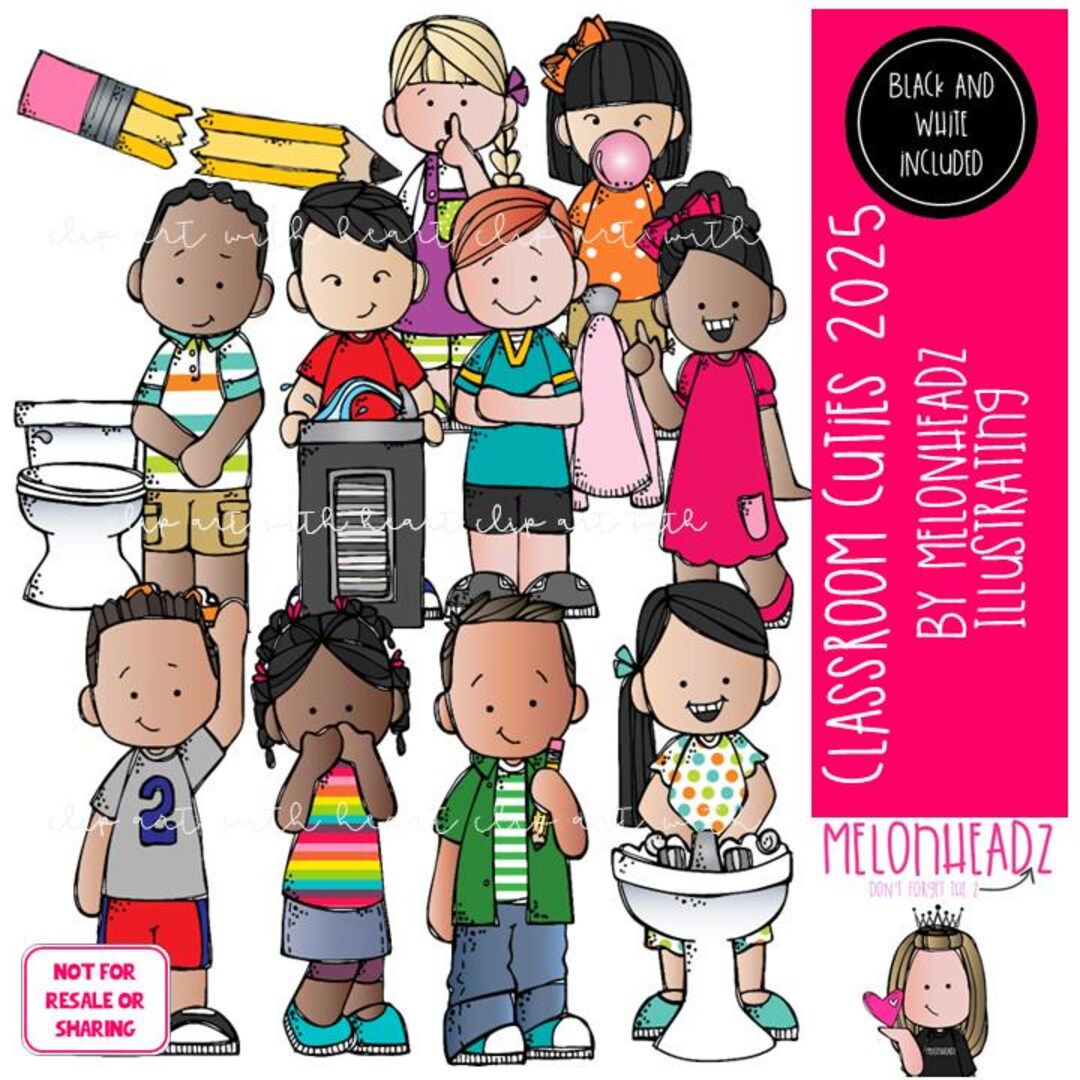 Classroom Cuties Clip Art 2025 Class Jobs Clip Art Class Rules Clip Art ...