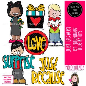 Just Because Clip Art - Mini - Etsy
