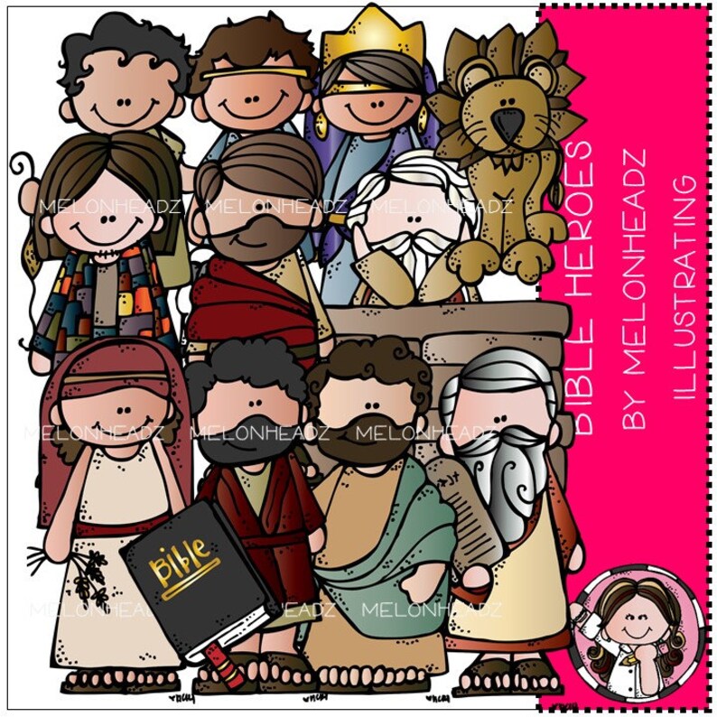 Bible Heroes Clip Art Combo Pack - Etsy