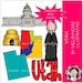 World Landmarks Clip Art Part 1 COMBO PACK - Etsy