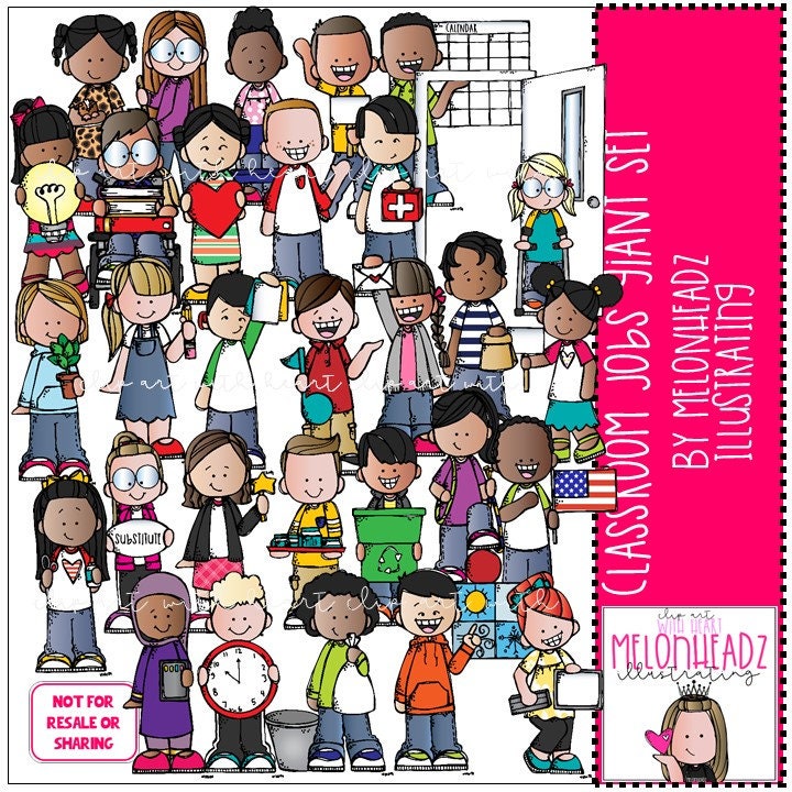 Kidlettes With Shapes Clip Art GIANT Set by Melonheadz - Etsy UK