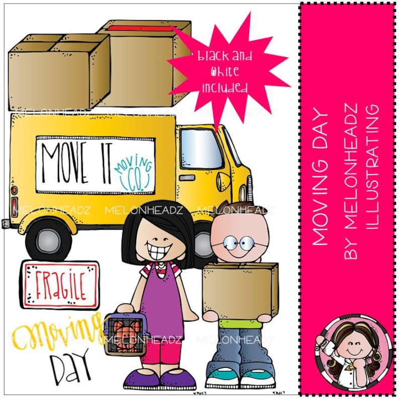 Moving Day Clip Art - Mini - Etsy