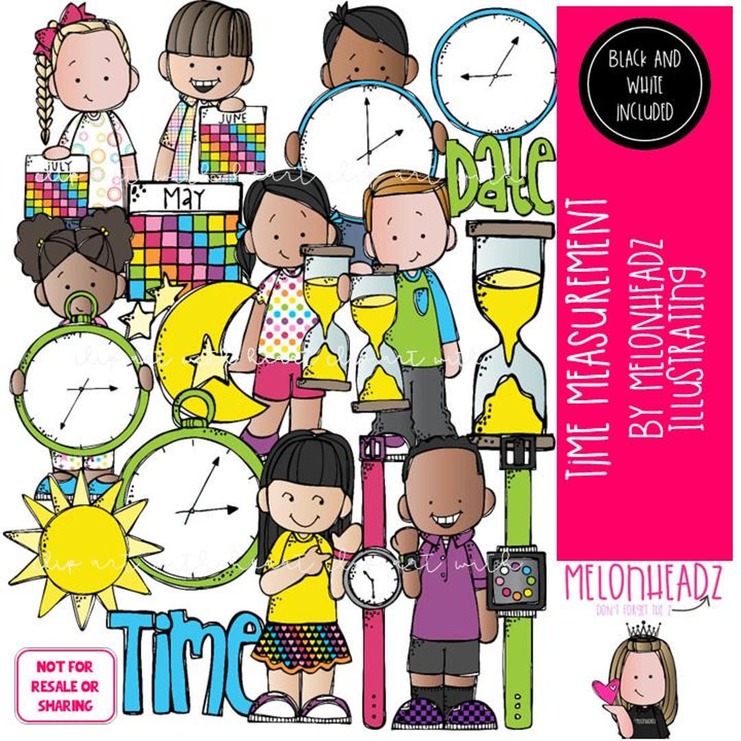 Time Measurement Clip Art, Math Clip Art, Science Clip Art COMBO PACK ...