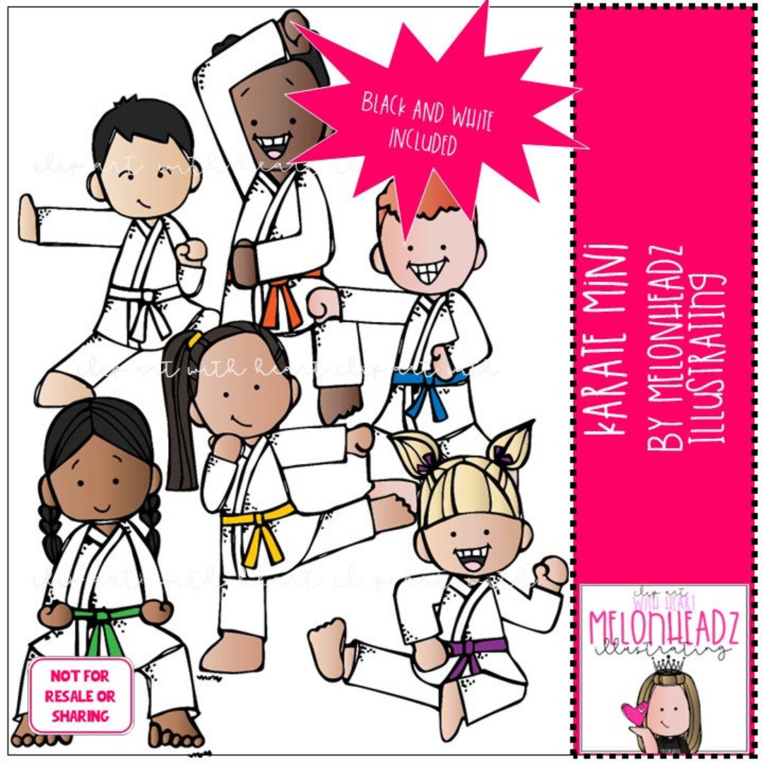 Karate Clip Art - Mini - Etsy