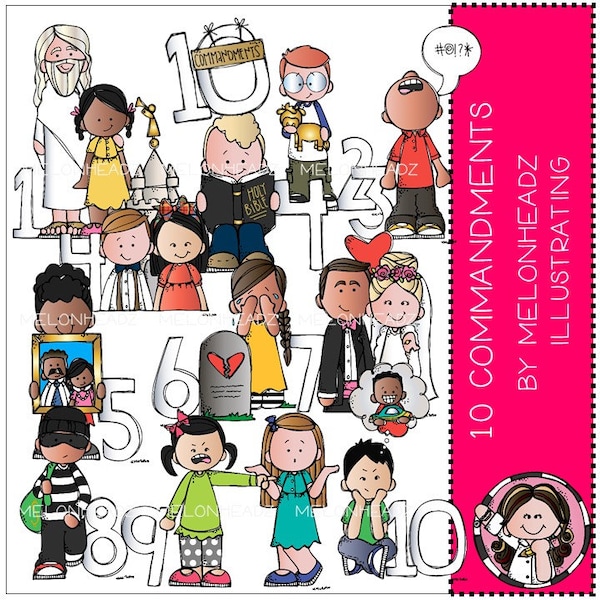 10 Commandments Clip Art - Etsy