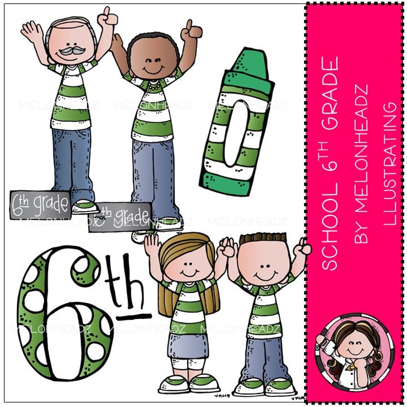 School 6th Grade Clip Art COMBO PACK - Etsy