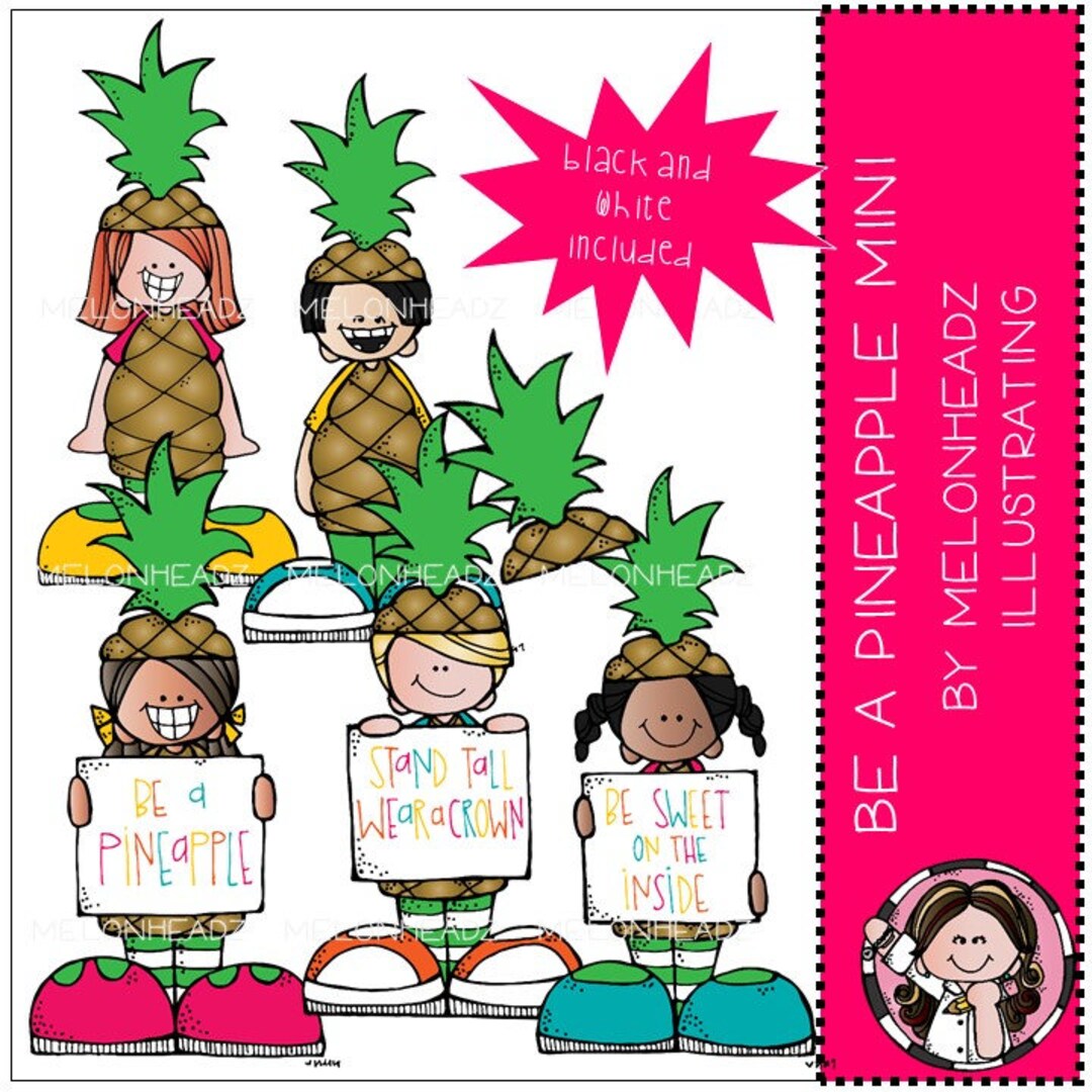 Be a Pineapple Clip Art - Mini - Etsy