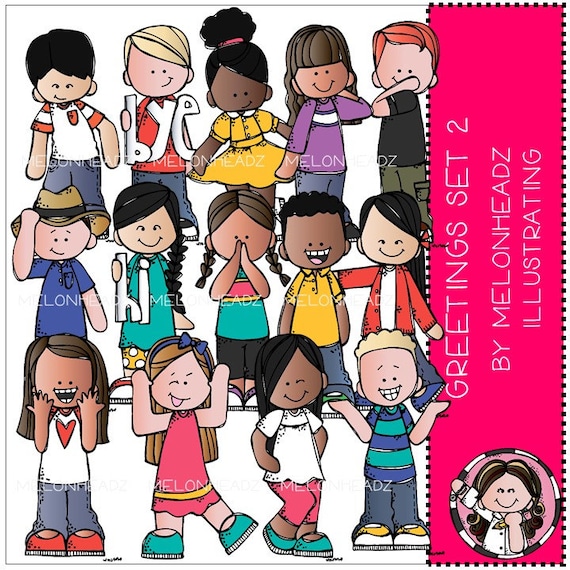 Greetings Clip Art Set 2 | Etsy