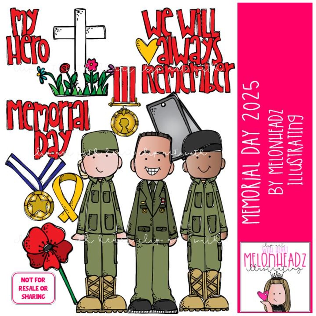 Memorial Day Clip Art 2025 Military Clip Art Veterans Day Clip Art ...