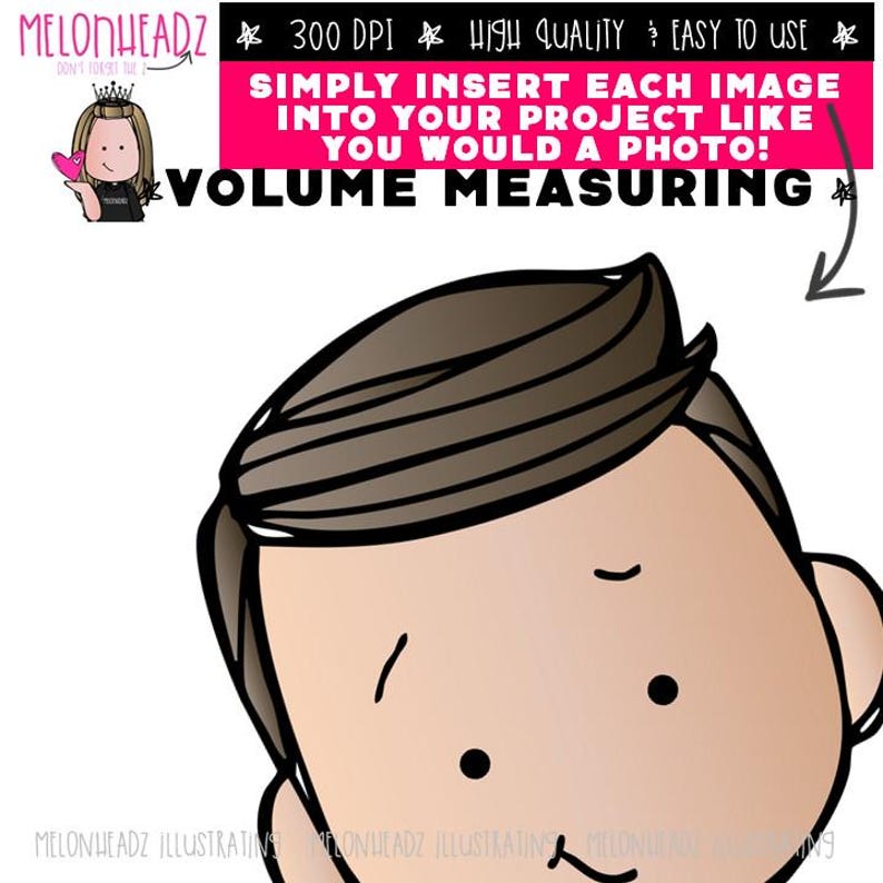 Volume Measuring Clip Art, Math Clip Art, Capacity Clip Art COMBO PACK ...