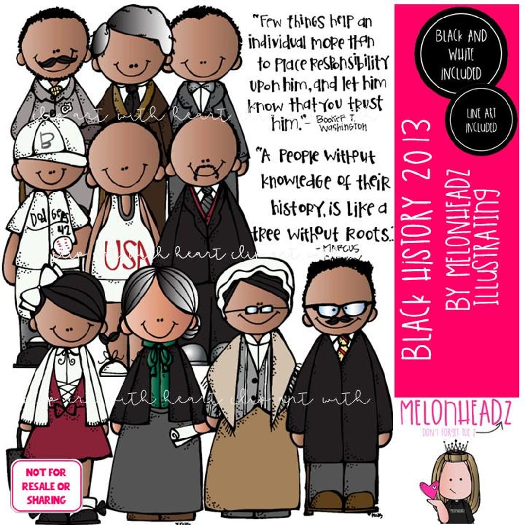 Black History Clip Art, Historical Figure COMBO PACK - Etsy