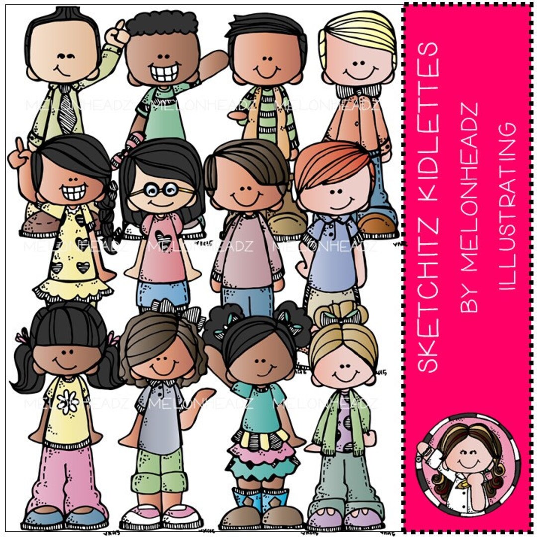 Kidlettes Clip Art - Sketchitz - Combo Pack - Etsy