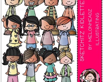 Kidlettes Clip Art Brights Part 2 COMBO PACK | Etsy