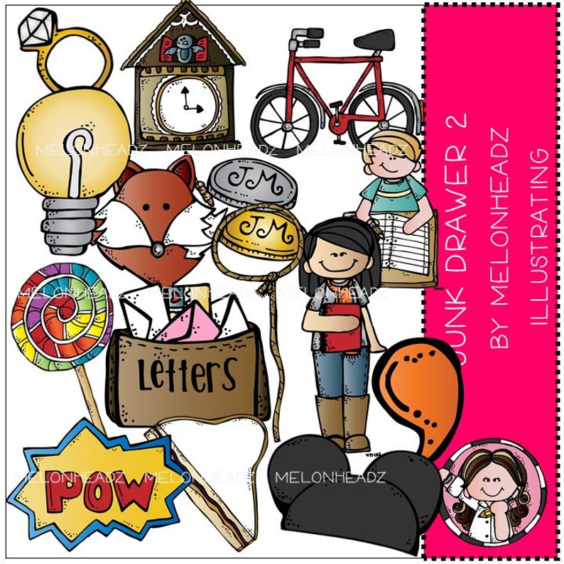 Junk Drawer 2 Clip Art - Combo Pack - Etsy