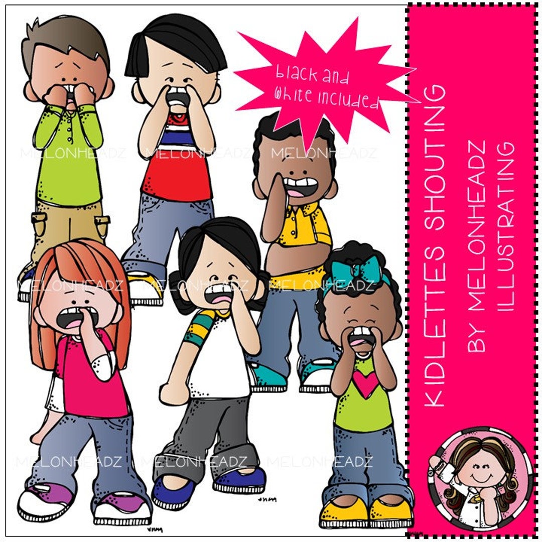 Kidlettes Clip Art - Shouting - Mini - Etsy