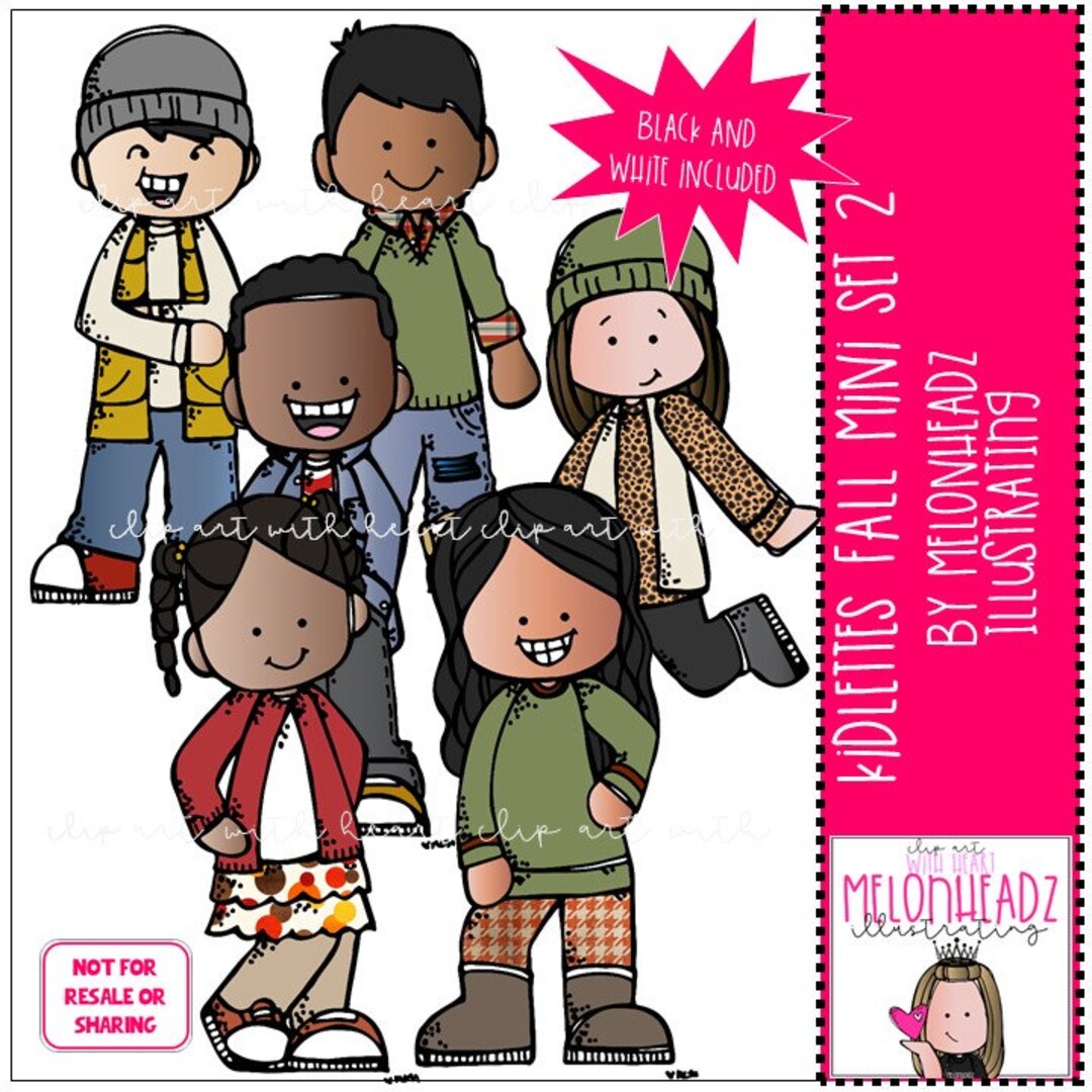Kidlettes Clip Art Fall Mini Set 2 - Etsy