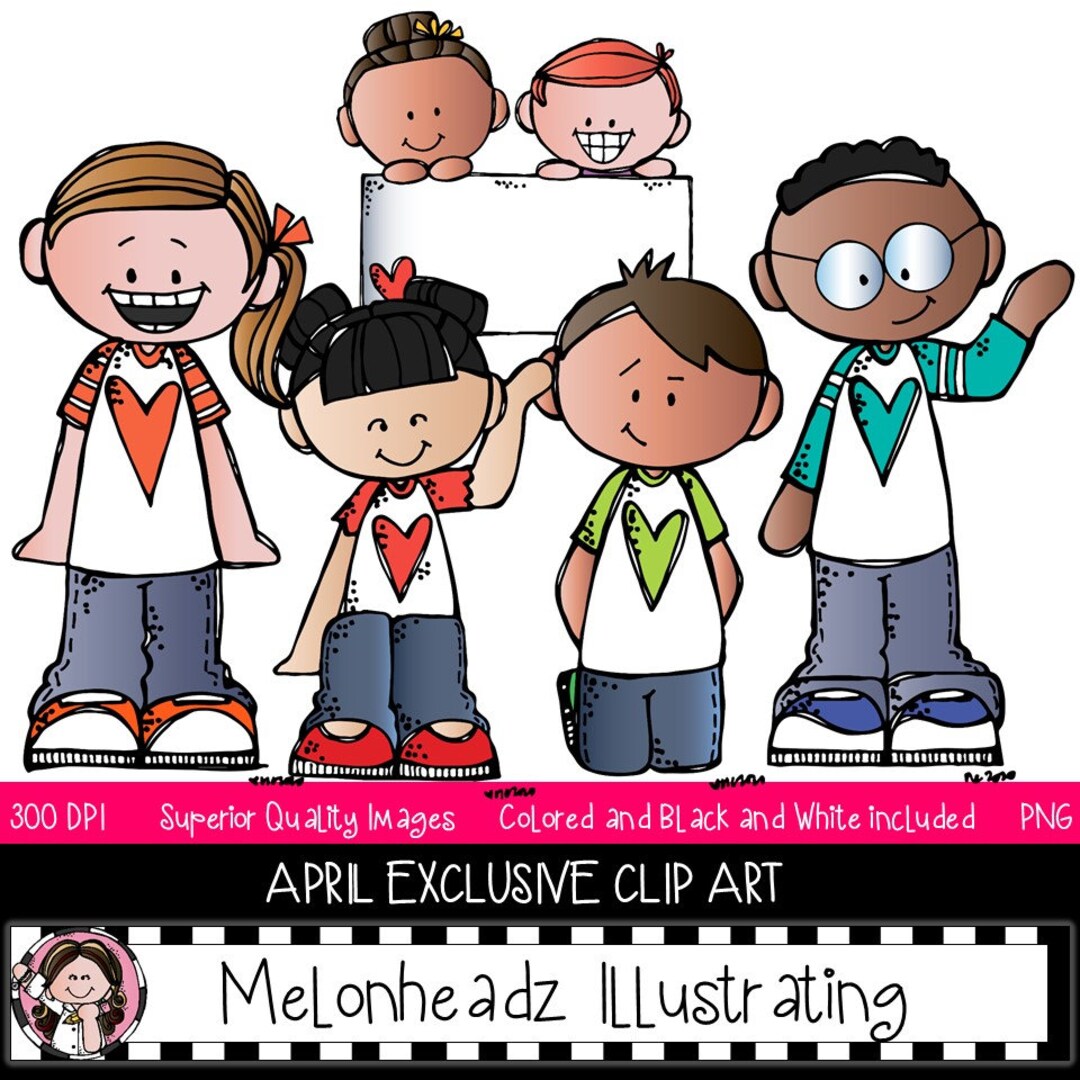 Melonheadz Addicts Clip Art - April 2020 Set - Mini - Etsy