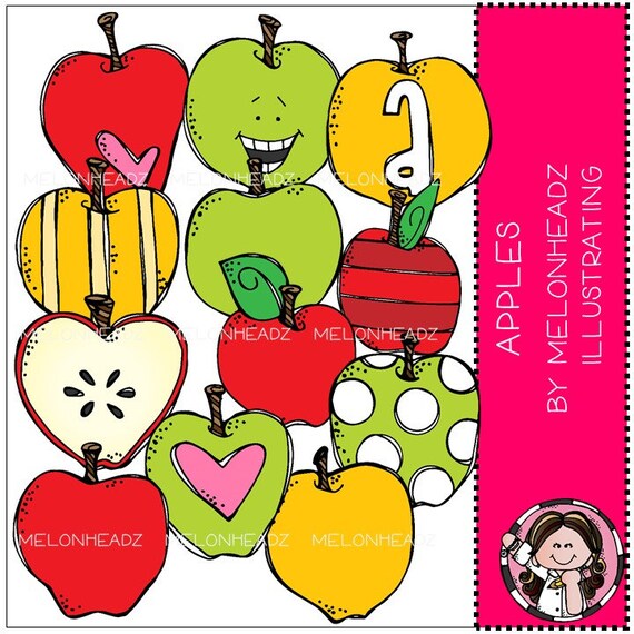 Apples Clip Art COMBO PACK - Etsy