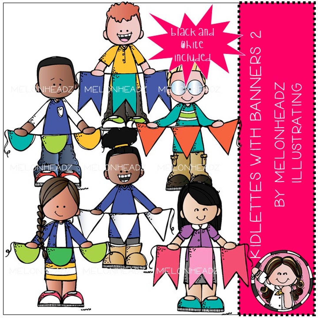 Kidlettes Clip Art - With Banners - Set 2 - Mini - Etsy